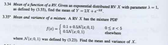 Solved .29 Mean and variance of exponential distribution. An | Chegg.com
