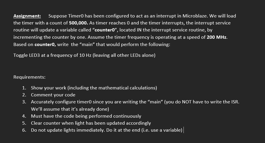 Assignment: Suppose Timero has been configured to act | Chegg.com Assignment: Suppose Timero has been configured to act | Chegg.com
