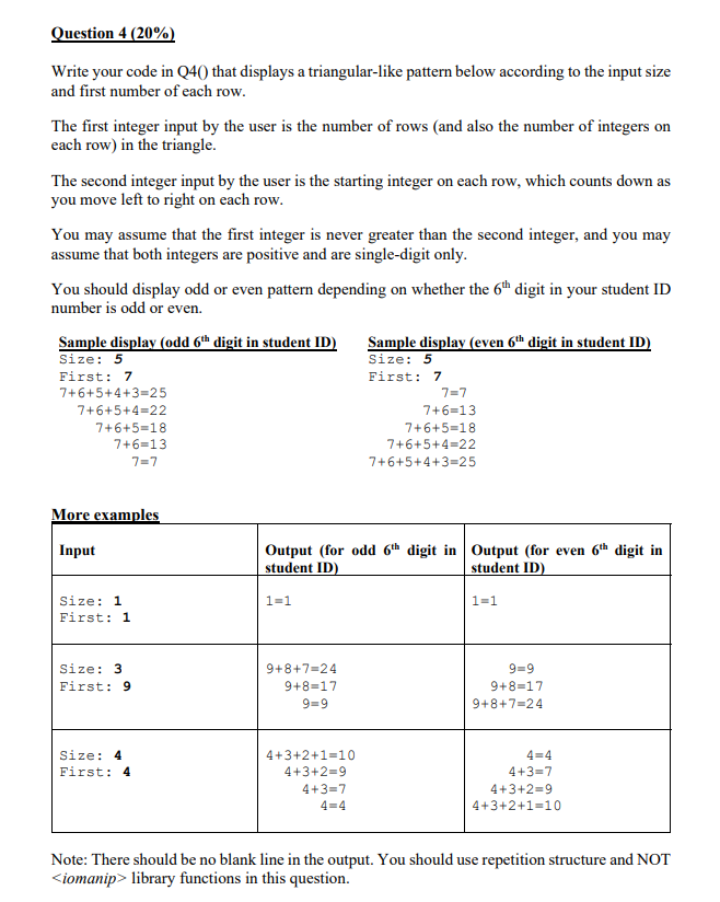 Solved Noticed: It is an even case and functions | Chegg.com