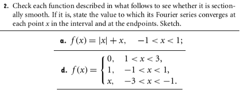 Solved 2. Check each function described in what follows to | Chegg.com