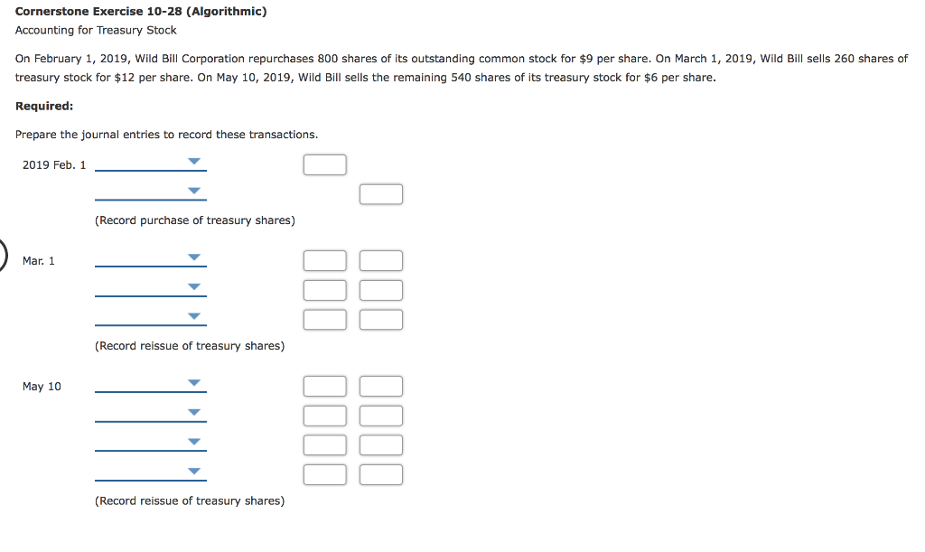 Solved Cornerstone Exercise 10-28 (Algorithmic) Accounting | Chegg.com