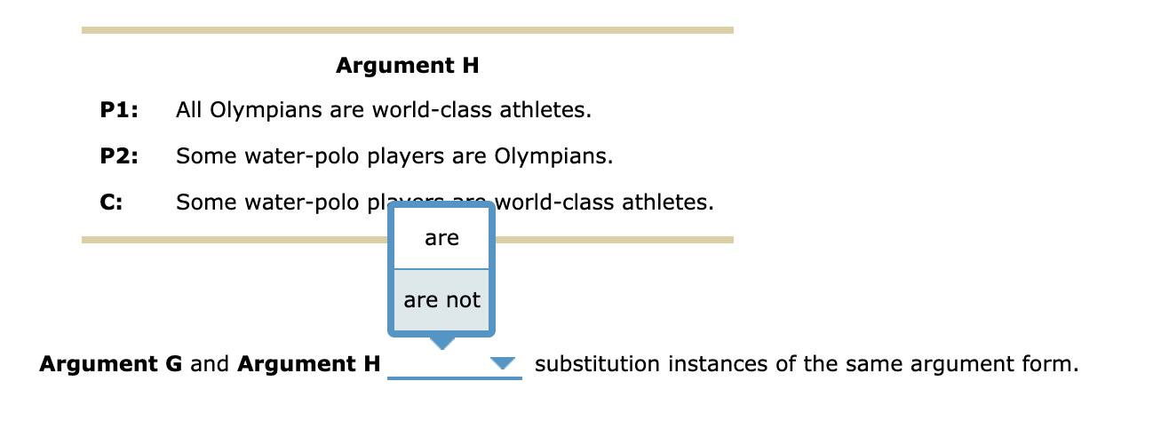 Solved 3. Recognizing Argument Forms and Substitution | Chegg.com