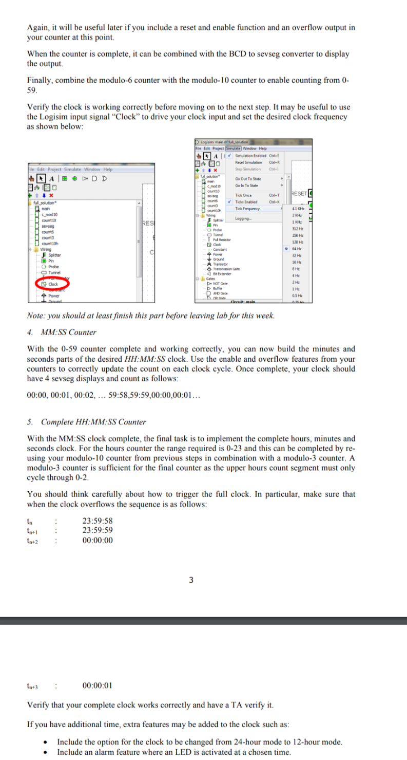 Solved Lab 4: Digital Clock with 7-Segment Display | Chegg.com