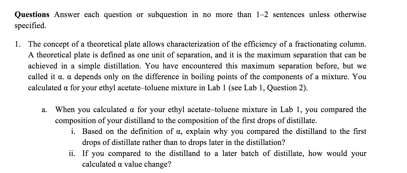 Questions Answer each question or subquestion in no | Chegg.com
