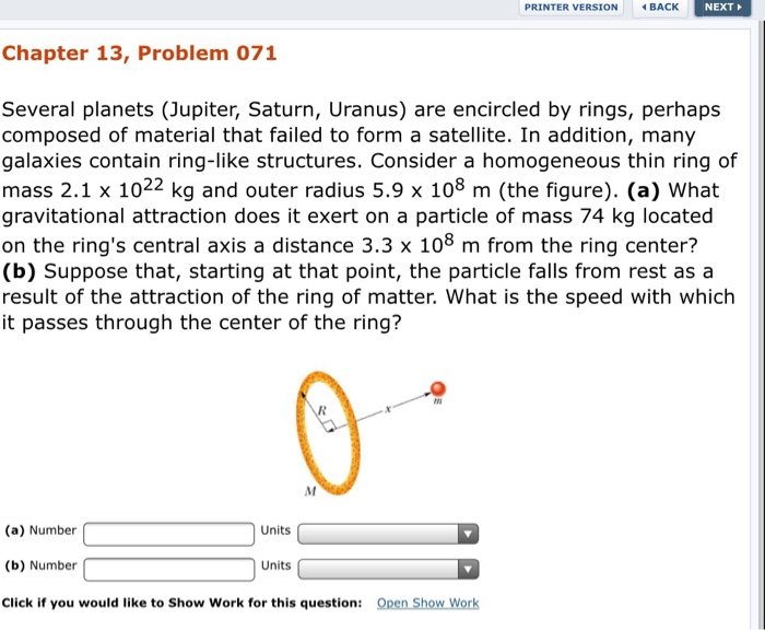 Solved PRINTER VERSION BACK NEXT Chapter 13, Problem 071 | Chegg.com