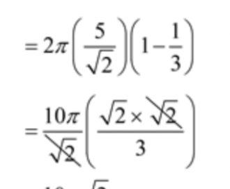 Solved Can someone explain how do we get (sqrt(2)x sqrt(2)) | Chegg.com