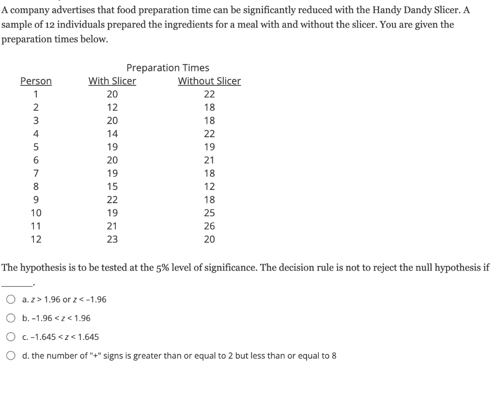 Solved In order to determine whether or not there is a | Chegg.com