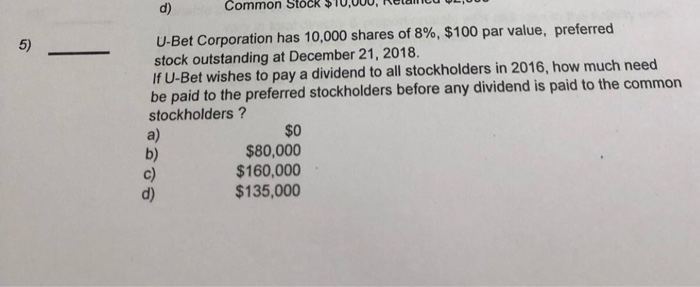 Solved Multiple Choice ABC Corporation opening retained | Chegg.com