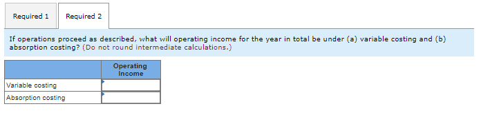 Solved Problem 8-36 Variable and Absorption Costing (LO 8-1, | Chegg.com Solved Problem 8-36 Variable and Absorption Costing (LO 8-1, | Chegg.com
