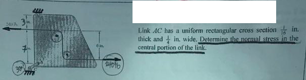 Solved zit Link AC has a uniform rectangular cross section | Chegg.com