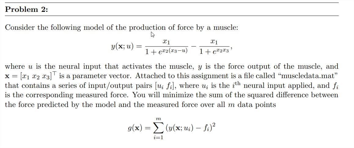 Problem 2: Consider the following model of the | Chegg.com