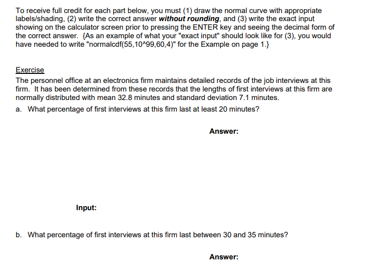 Solved STAT 1350: Elementary Statistics Normal Distributions | Chegg.com