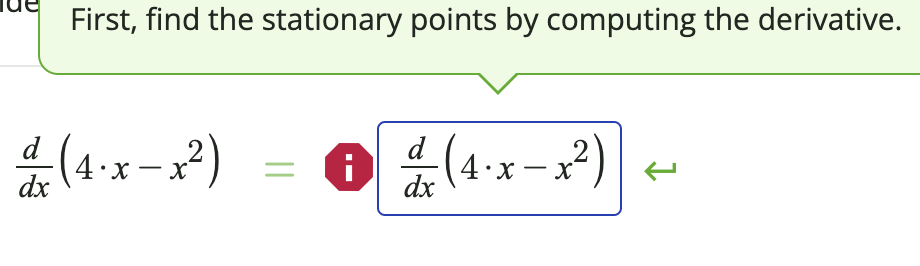 Solved First, find the stationary points by computing the | Chegg.com