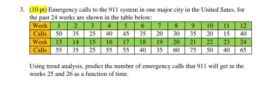 Solved 3. (10 pt) Emergency calls to the 911 system in one | Chegg.com