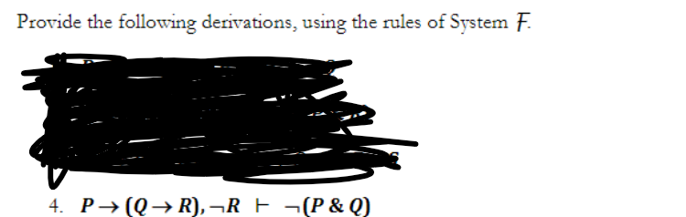 Solved Provide the following derivations, using the rules of | Chegg.com