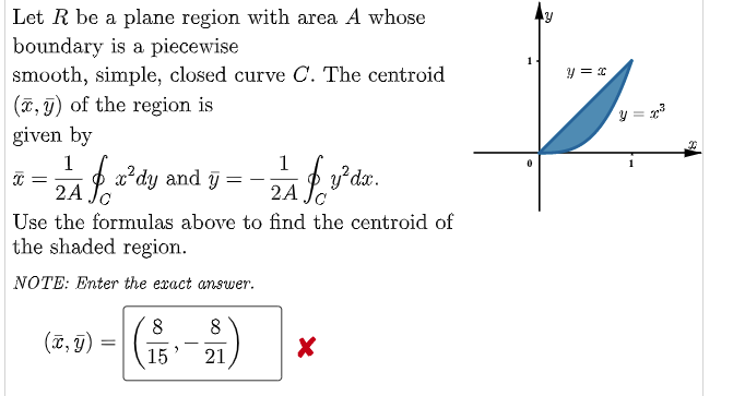 Solved Let R be a plane region with area A whose boundary is | Chegg.com