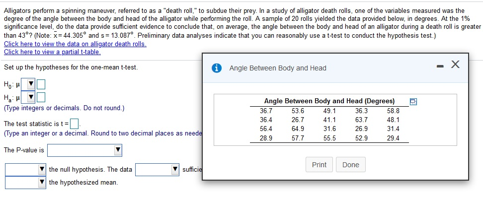Solved Alligators perform a spinning maneuver, referred to | Chegg.com