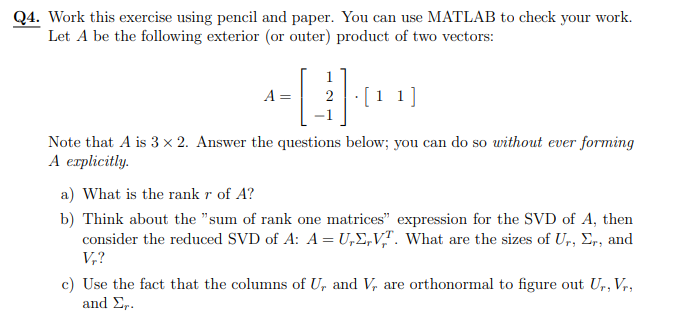 Work this exercise using pencil and paper. You can | Chegg.com