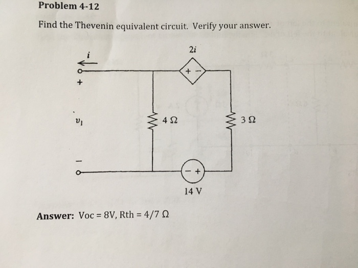 Solved Redo problem 4-2 using mesh analysis to verify your | Chegg.com