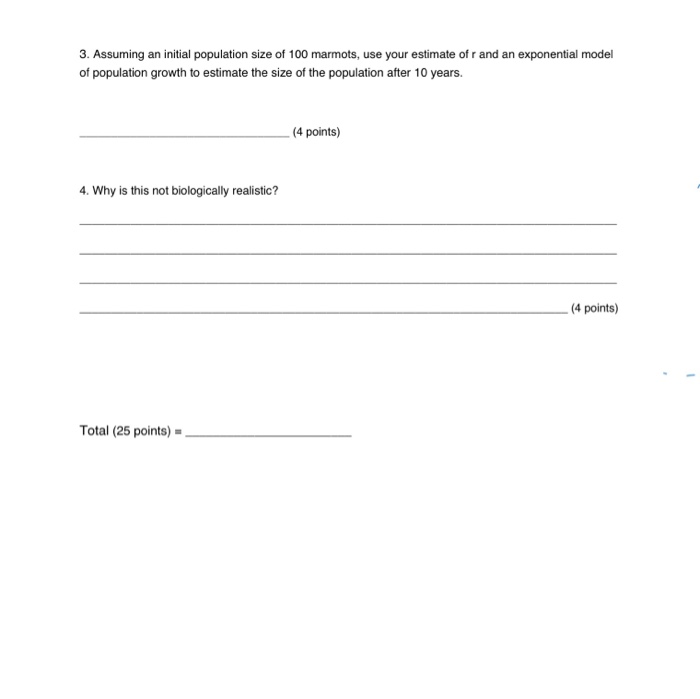 Name Homework Assignment #1 LIFE 320 Ecology Due | Chegg.com