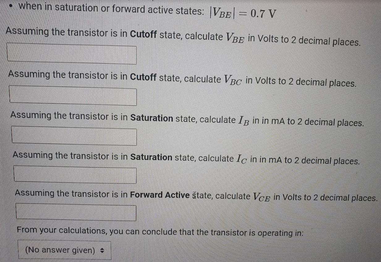 Solved 5V R₂ Node 1 ww R₁ R3 State Cutoff Saturation Forward | Chegg.com