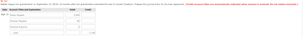 Solved Continuing Cookie Chronicle 10 a-c (Part Level | Chegg.com
