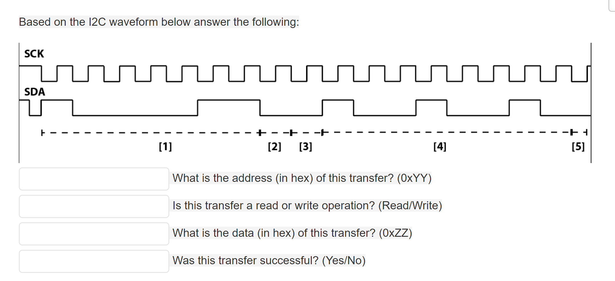 Solved Based on the 12C waveform below answer the following: | Chegg.com