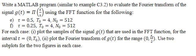 Solved Write a MATLAB program (similar to example C3.2) to | Chegg.com
