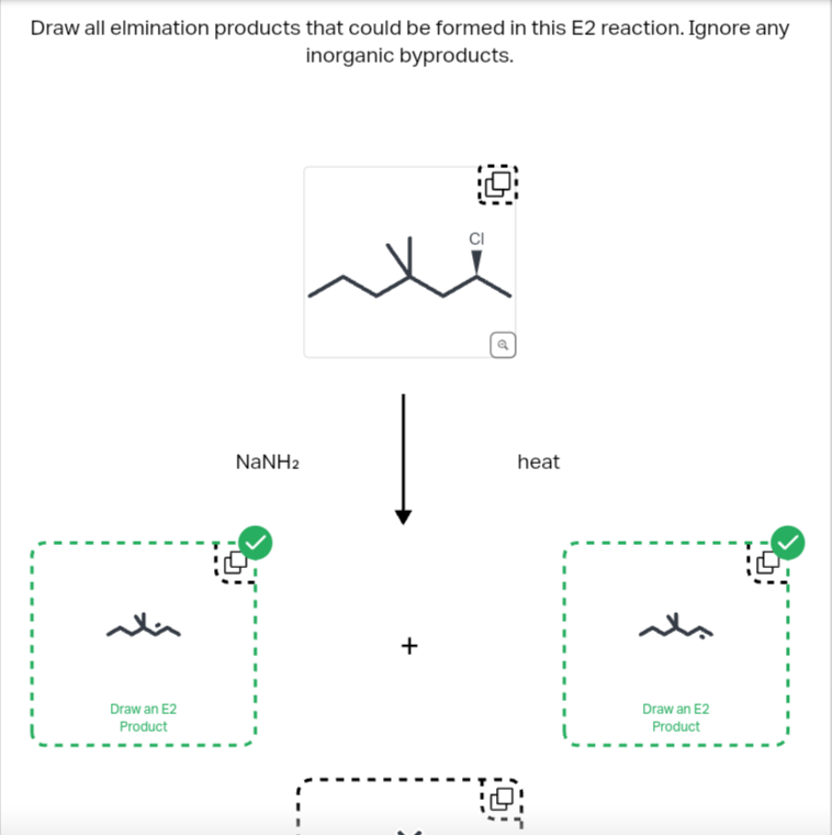 Solved Draw all elmination products that could be formed in | Chegg.com