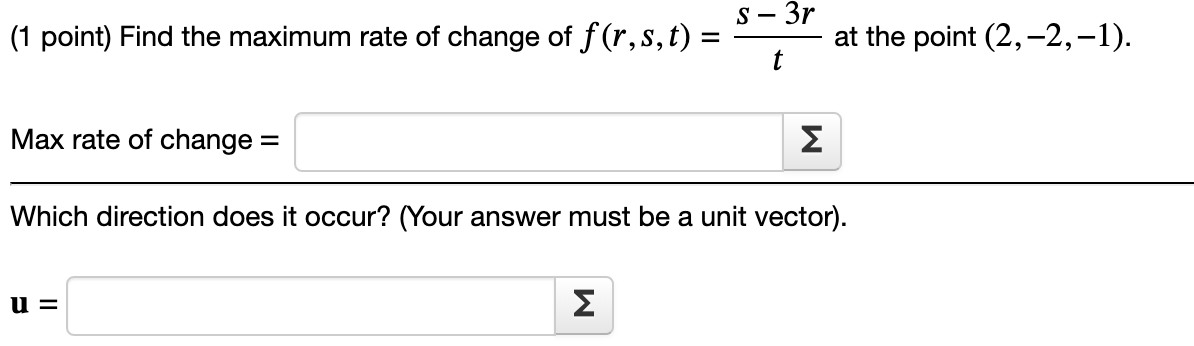Solved (1 point) Find the maximum rate of change of | Chegg.com
