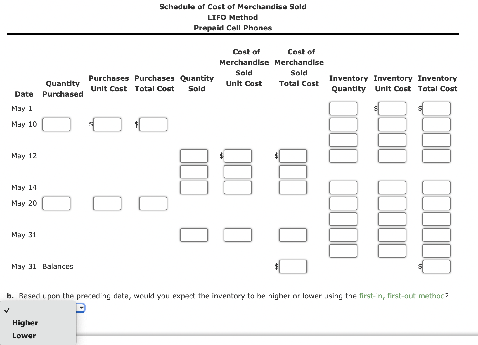 Solved Beginning inventory, purchases, and sales data for | Chegg.com