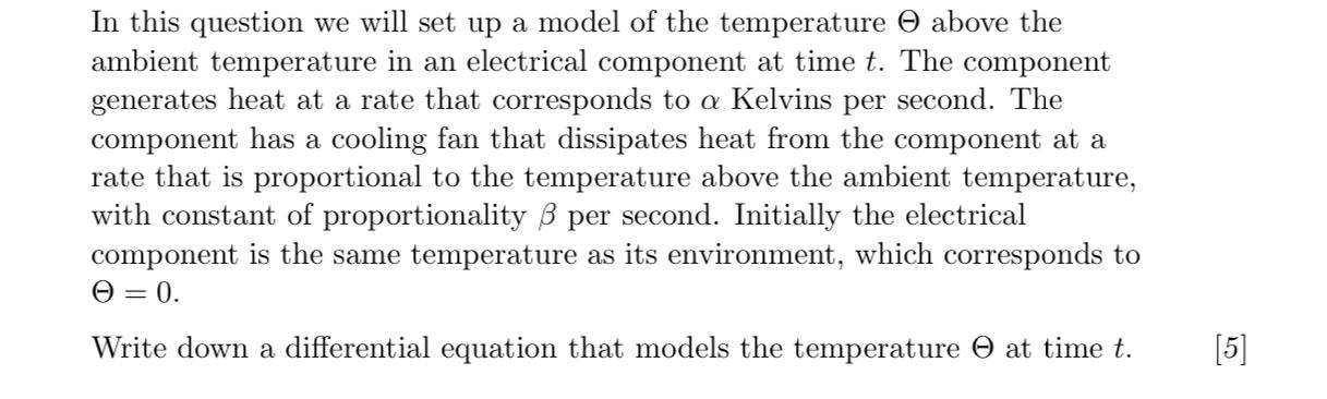 Solved In this question we will set up a model of the | Chegg.com