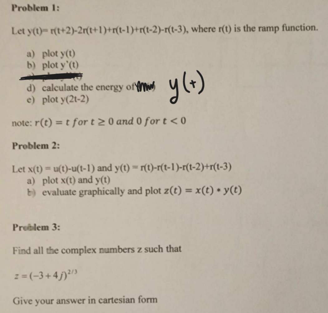 Solved Let y(t)=r(t+2)−2r(t+1)+r(t−1)+r(t−2)−r(t−3), where | Chegg.com