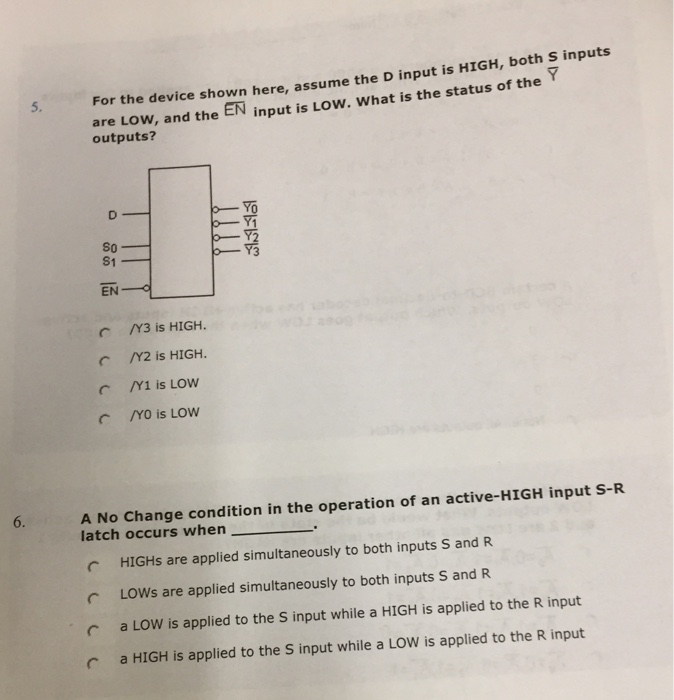 Solved For The Device Shown Here Assume The D Input Is High 