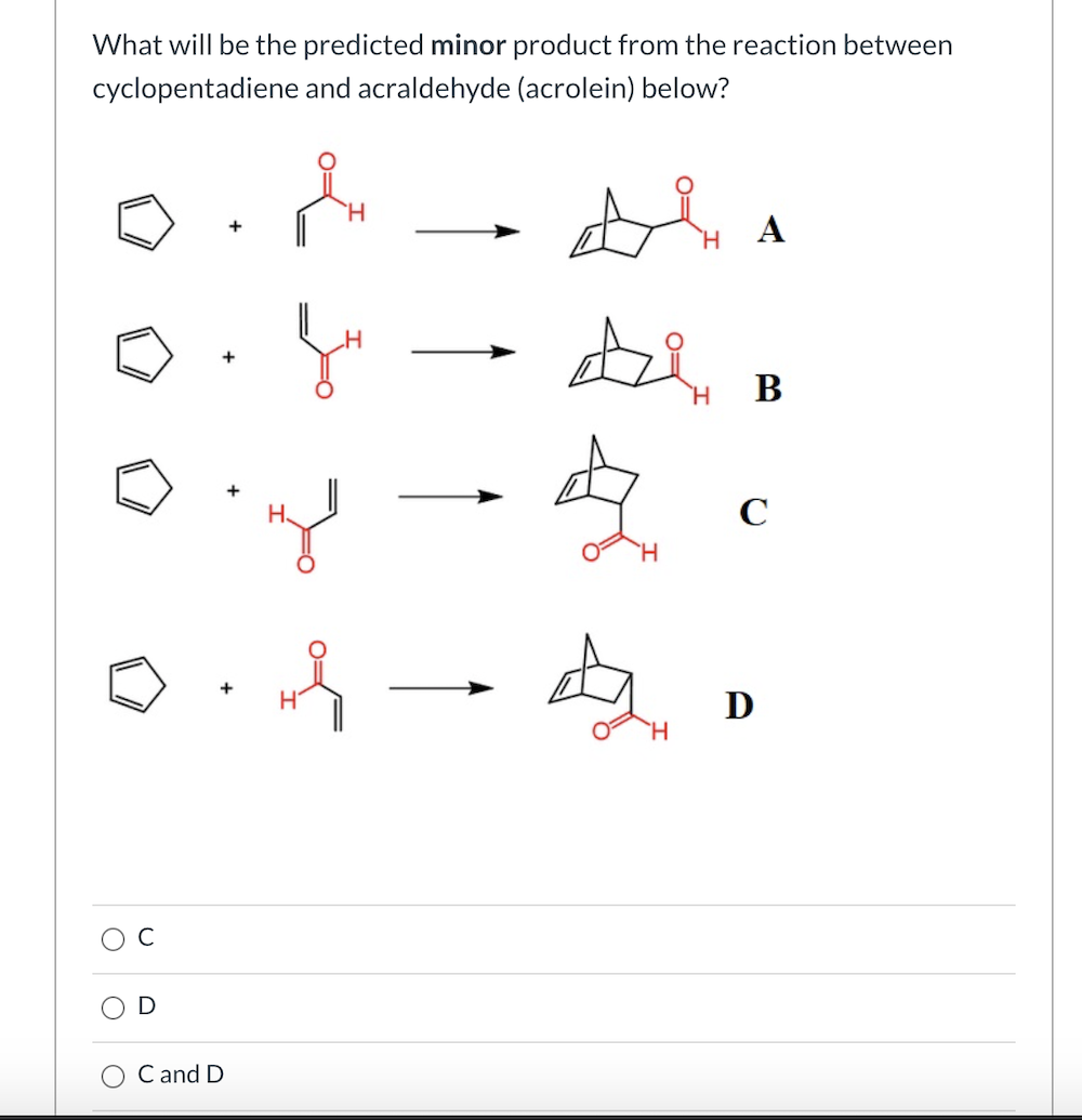 Solved What will be the predicted minor product from the | Chegg.com
