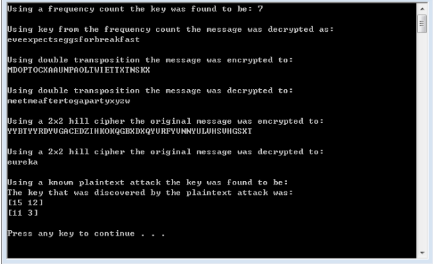 Solved Vigenère Cipher: 1. The following ciphertext was the | Chegg.com