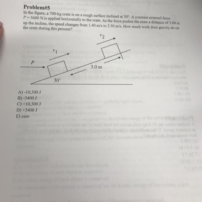 Solved Problem#5 In the figure, a 700-kg crate is on a rough | Chegg.com