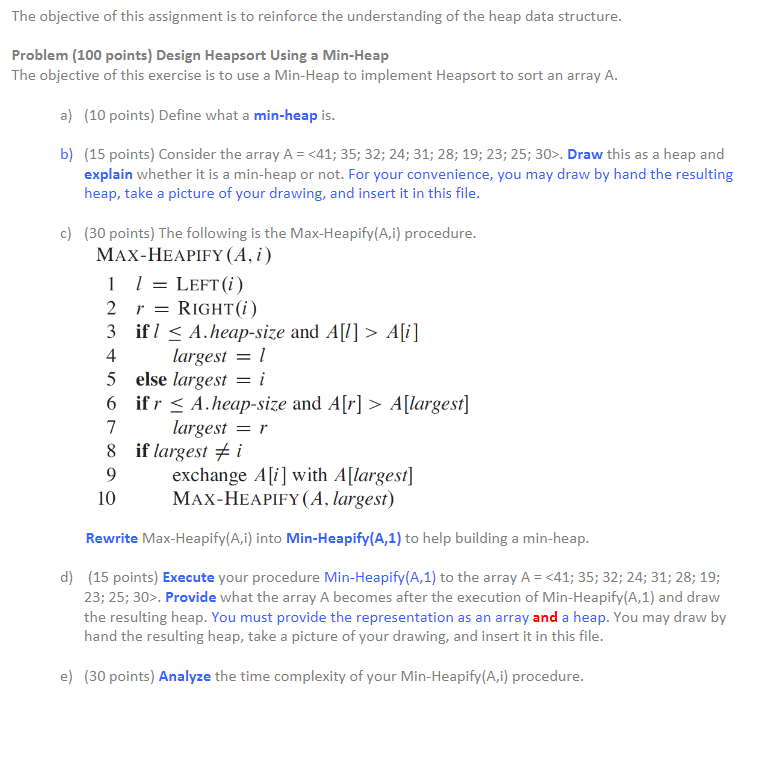 Solved The objective of this assignment is to reinforce the | Chegg.com