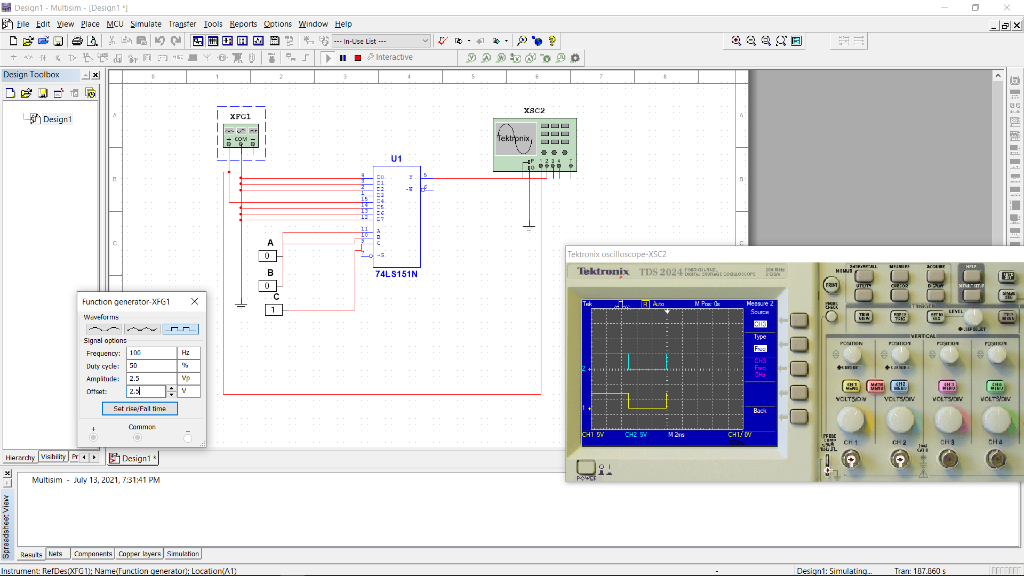Solved 2x aega Designl - Multisim - Design i bile Edit View | Chegg.com
