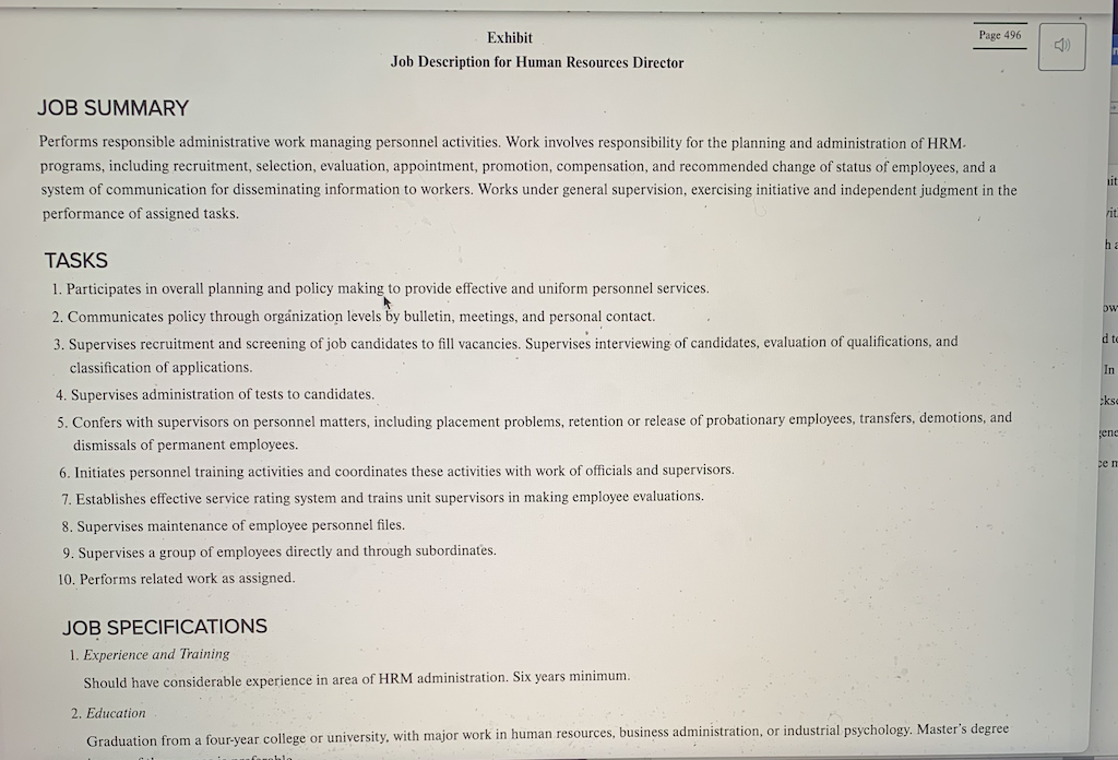 Solved Performs responsible administrative work managing | Chegg.com