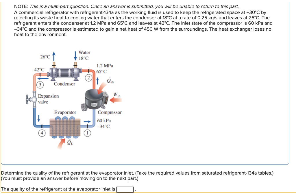 Solved Please Find: a.) quality of refrigerant b.) mass | Chegg.com