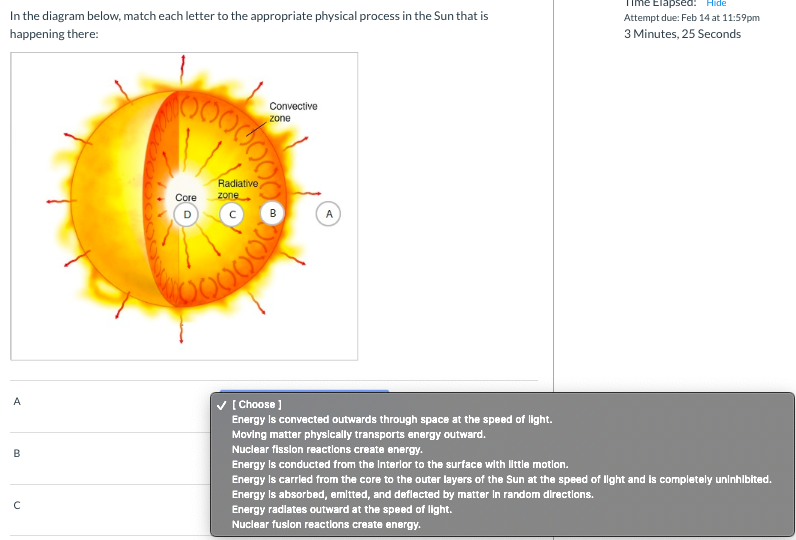 Solved In the diagram below, match each letter to the | Chegg.com