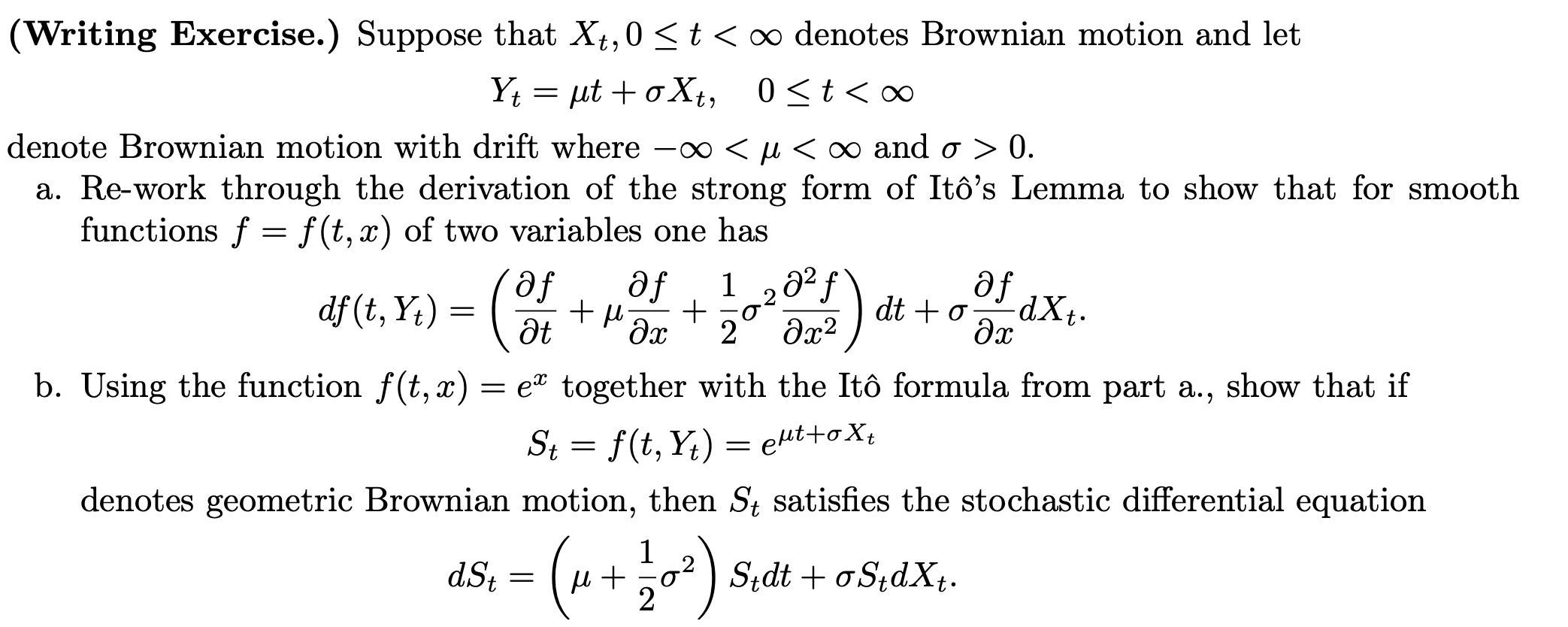 af 22f af 2 (Writing Exercise.) Suppose that X7,0 | Chegg.com