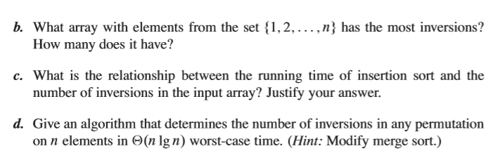 Solved Let A 1n Be An Array Of N Distinct Numbers If I 7369