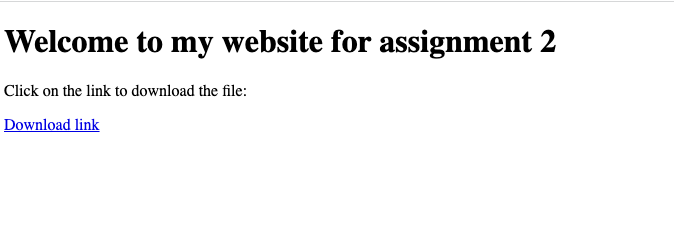 Solved Welcome to my website for assignment 2 Click on the | Chegg.com