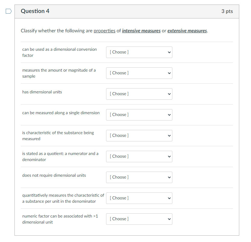 Solved Classify whether the following are properties of | Chegg.com