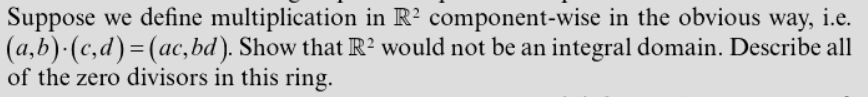 Solved Suppose we define multiplication in R2 component-wise | Chegg.com