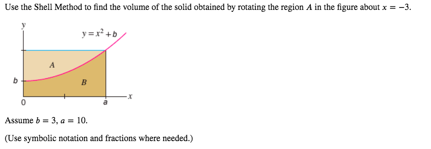 Solved Use the Shell Method to find the volume of the solid | Chegg.com