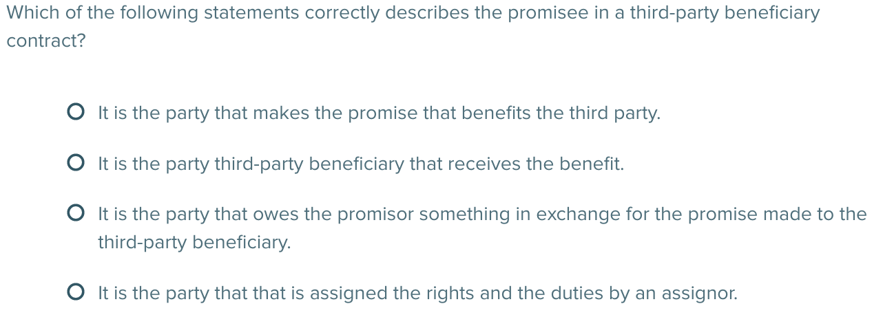 Solved Which of the following statements correctly describes | Chegg.com
