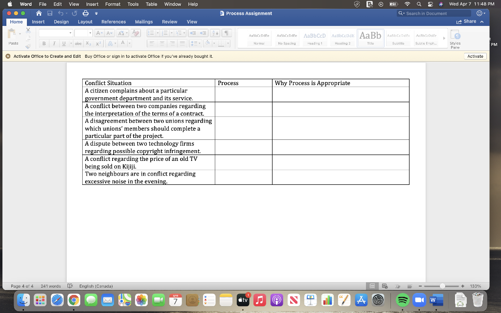 Solved Word File Edit Insert Format Tools Table Window Help | Chegg.com